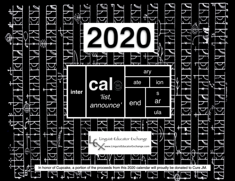 2022 LEX Calendar | Linguist~Educator Exchange